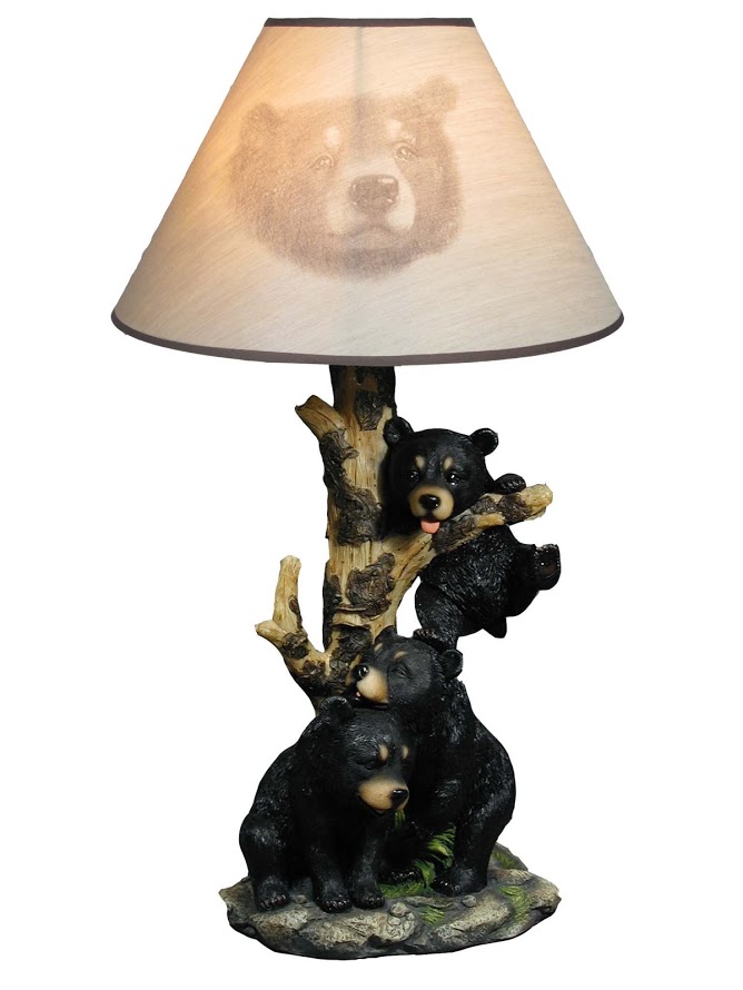Bear Lamp with Cubs - ABC Distributors, Inc.